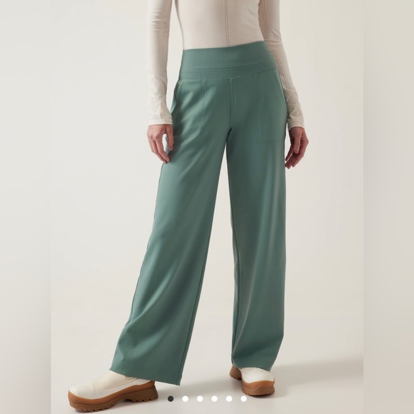 Athleta | Pants & Jumpsuits | Athleta Venice Wide Leg Pant Deep Ocean ...